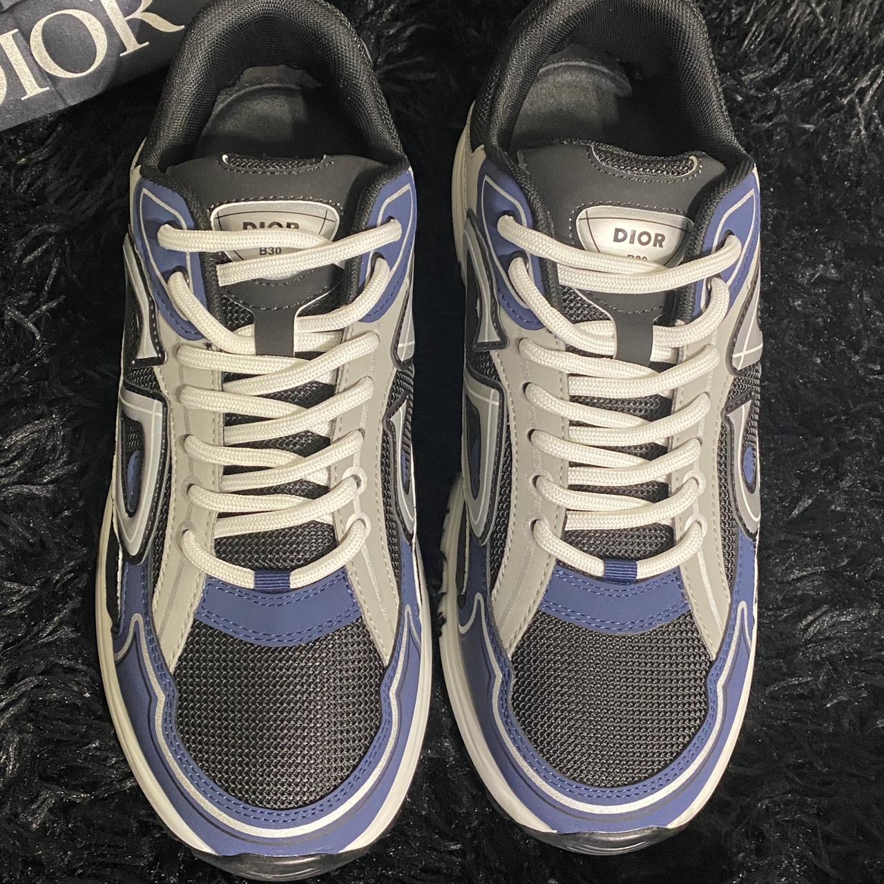 Dior b30 Navy Blue, White, Black, Grey Dm with... - Depop