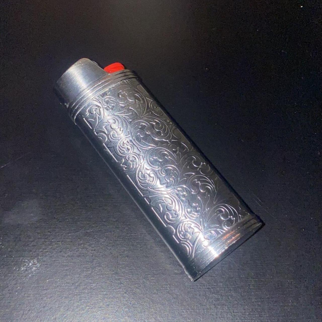 Chrome hearts style stainless steel lighter case... - Depop