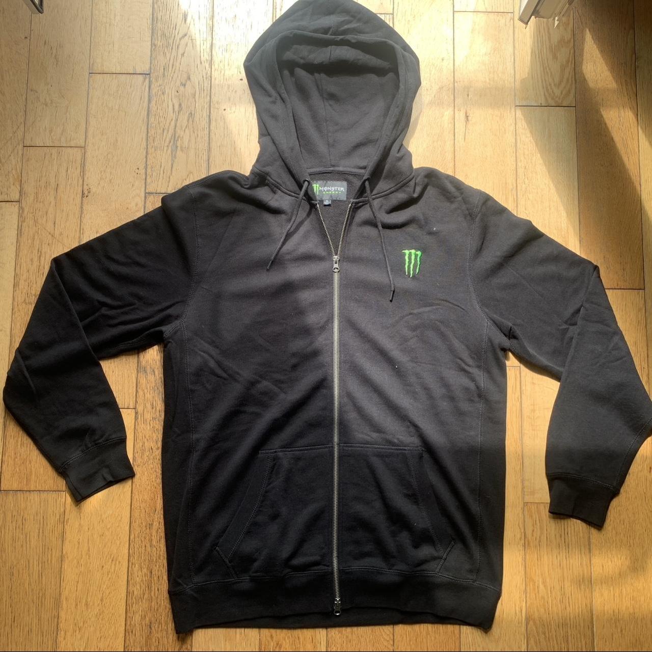 Monster Energy - Zip Hoodie Black - XL Brand New -... - Depop
