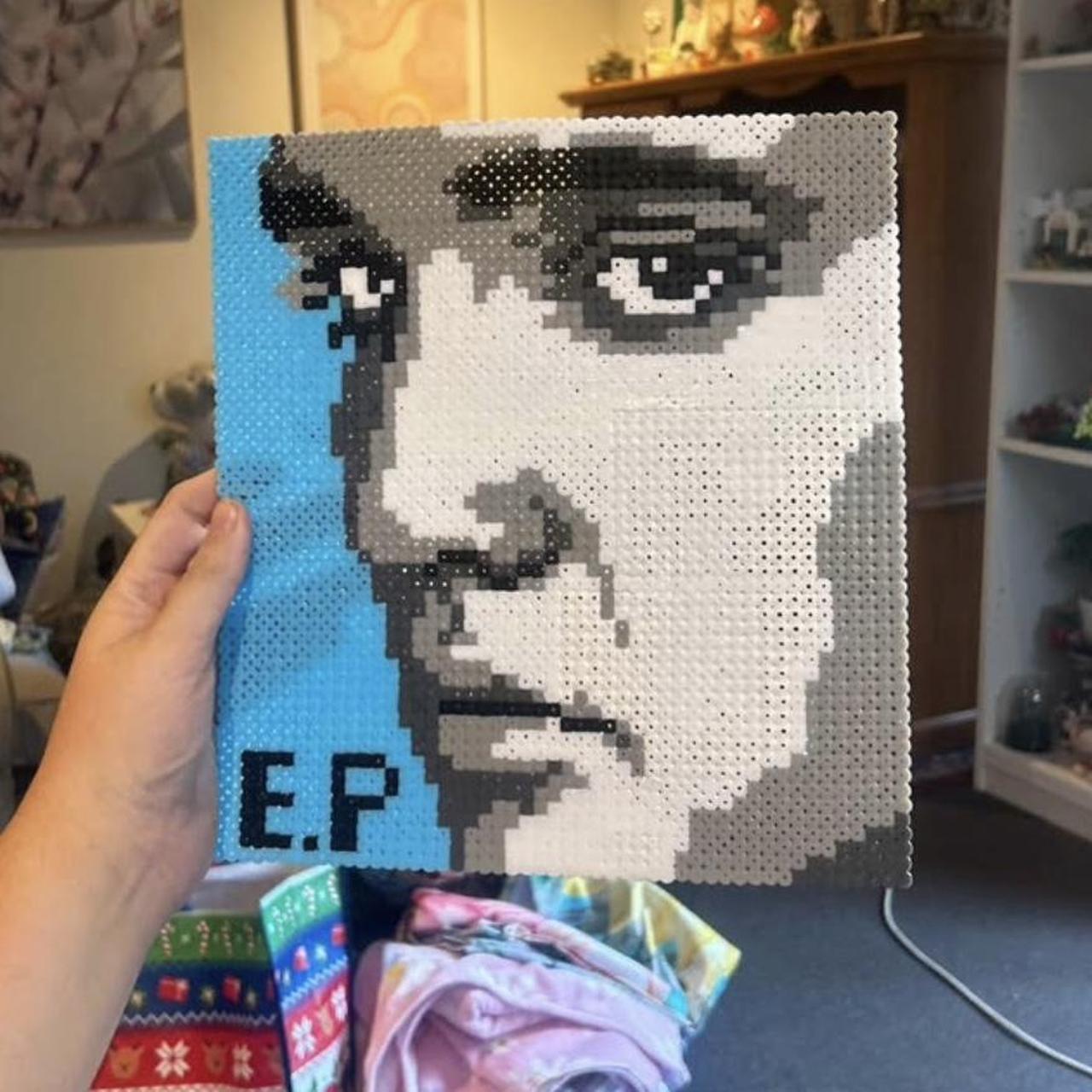 Elvis Handcrafted perler beaded portrait. I can... | Depop
