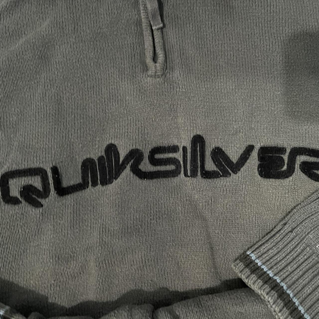 insane rare blue quicksilver quarter zip jumper with... - Depop