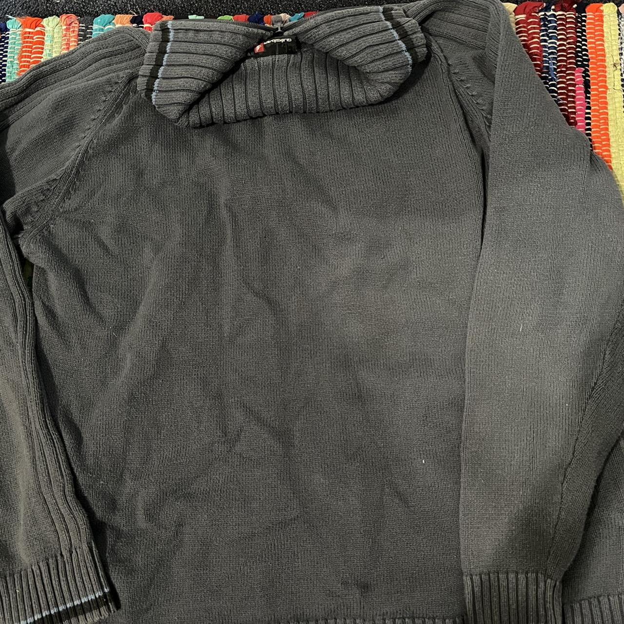 insane rare blue quicksilver quarter zip jumper with... - Depop