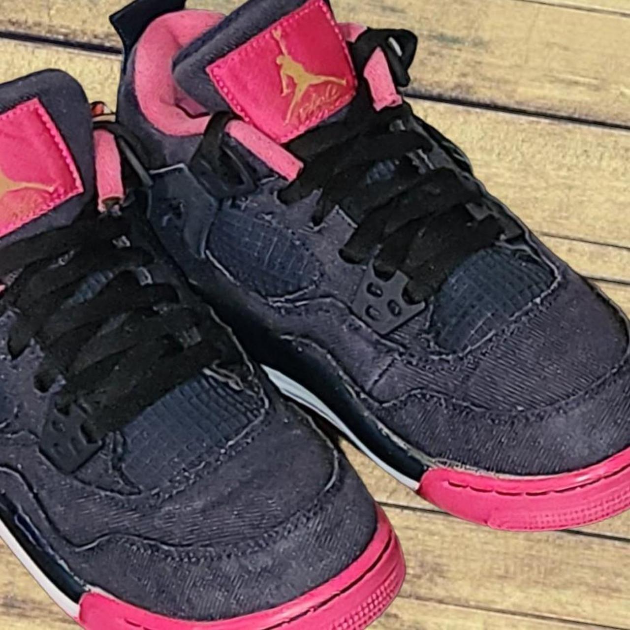 Nike Air Jordan 4 Retro Gs Denim 487724-408 Rare -... - Depop