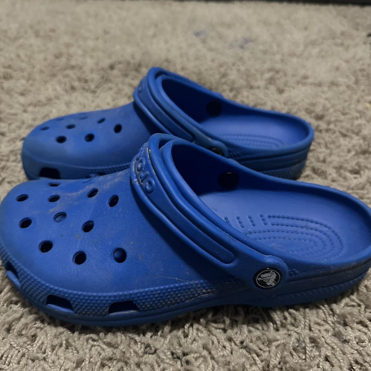 Blue crocs - Depop