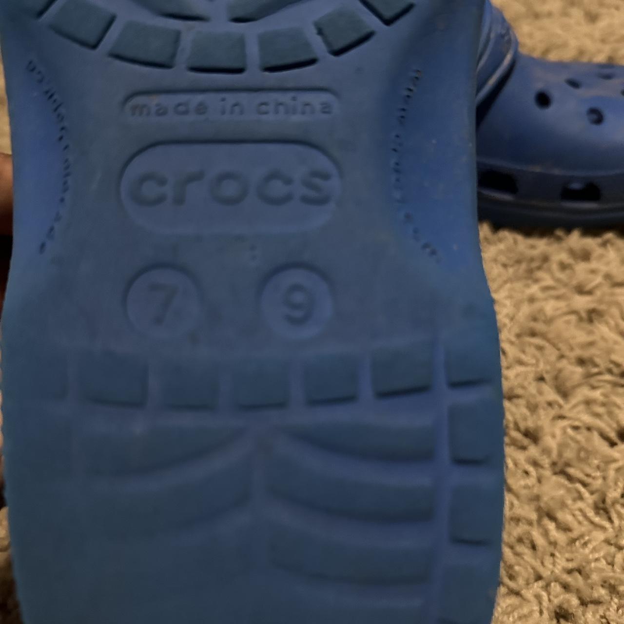 Blue crocs - Depop