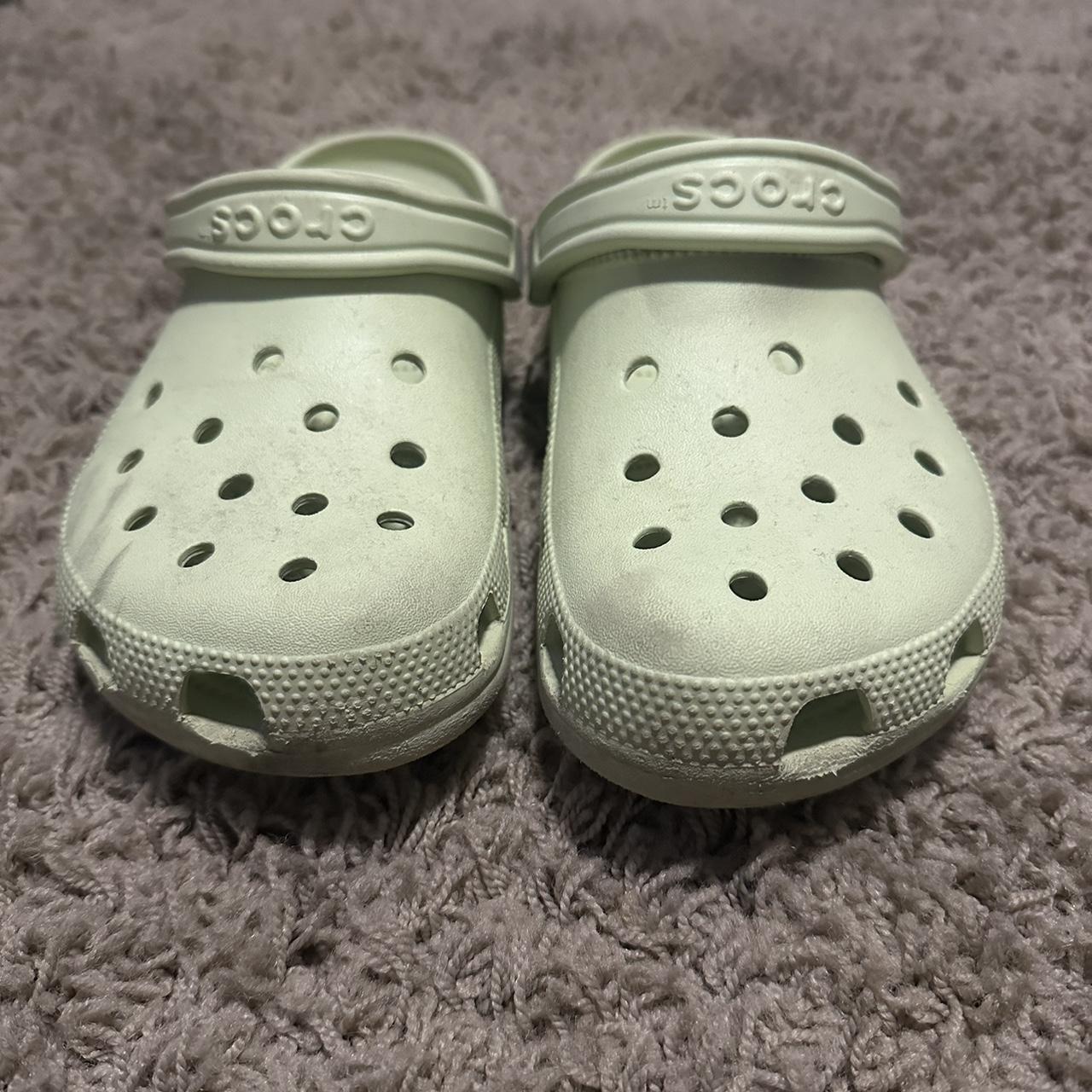 Lime Crocs - Depop