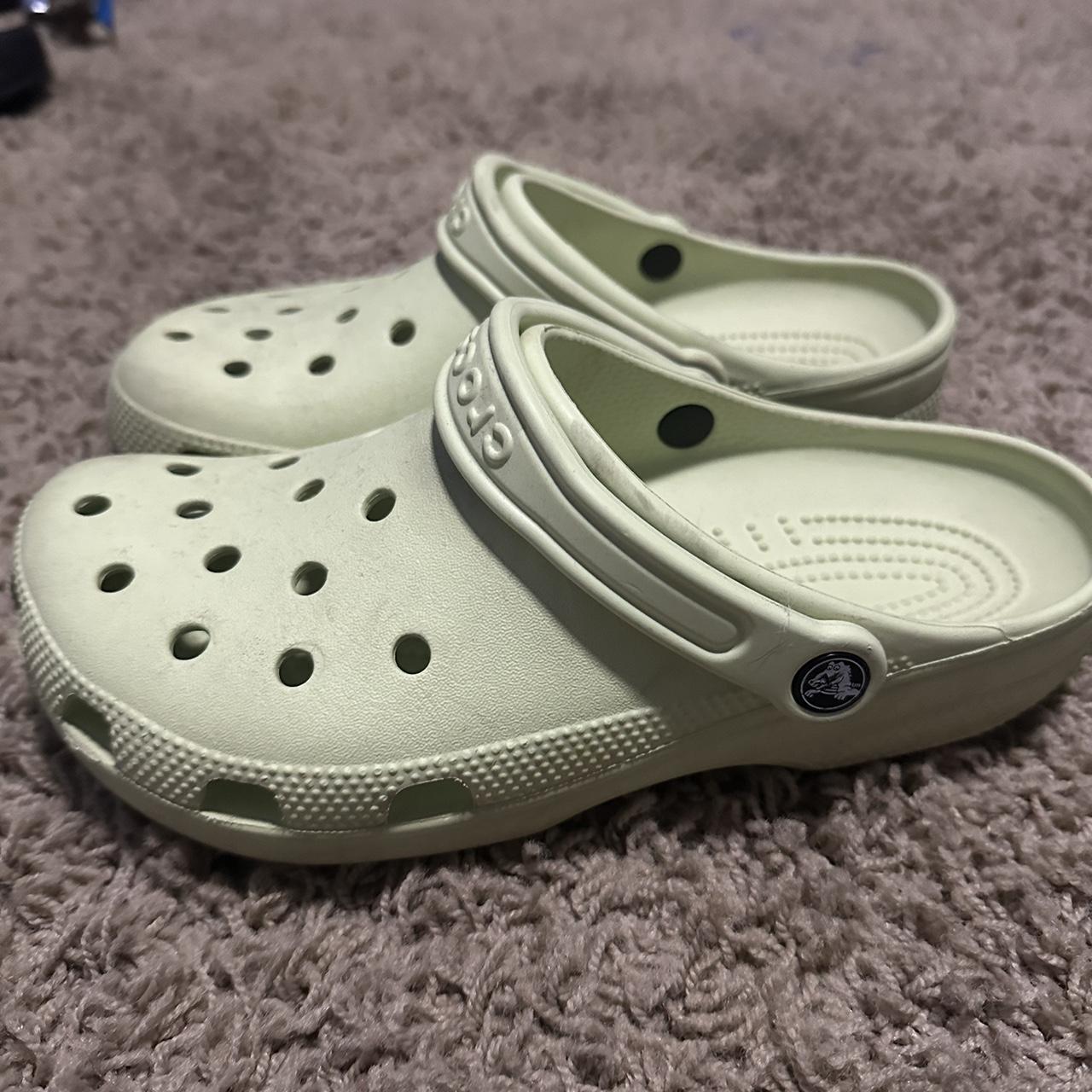 Lime Crocs - Depop