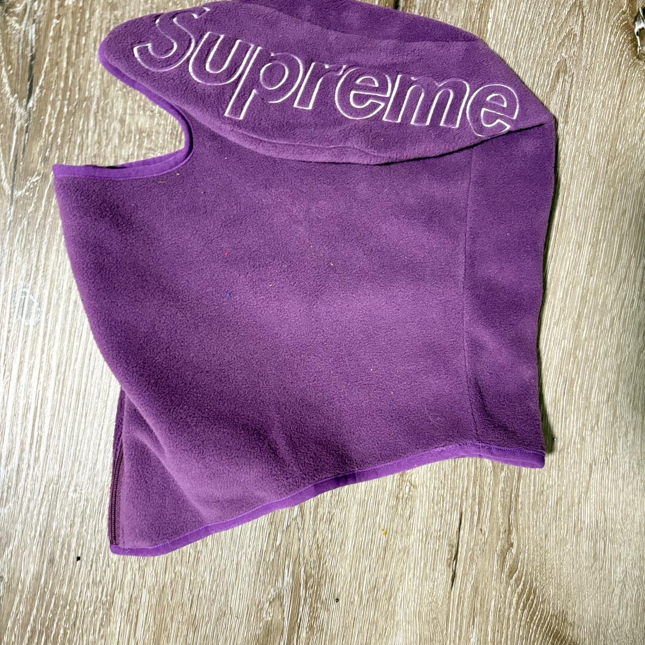 Supreme Polartec Zip Balaclava ‘Dark purple’ Bought... - Depop
