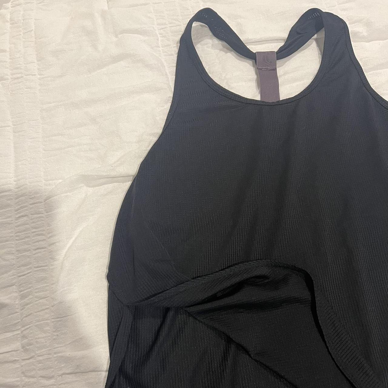 Fabletics black open side workout top - Depop