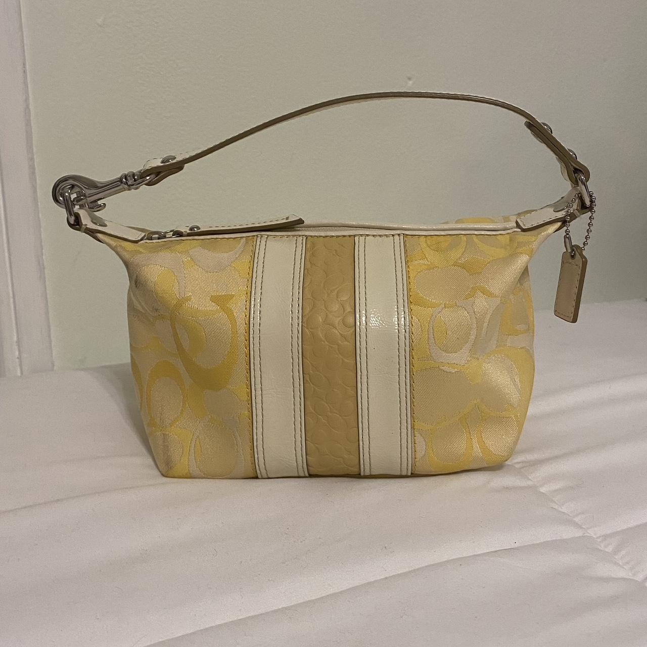Yellow coach shoulder bag #y2k #coach #vintage... - Depop