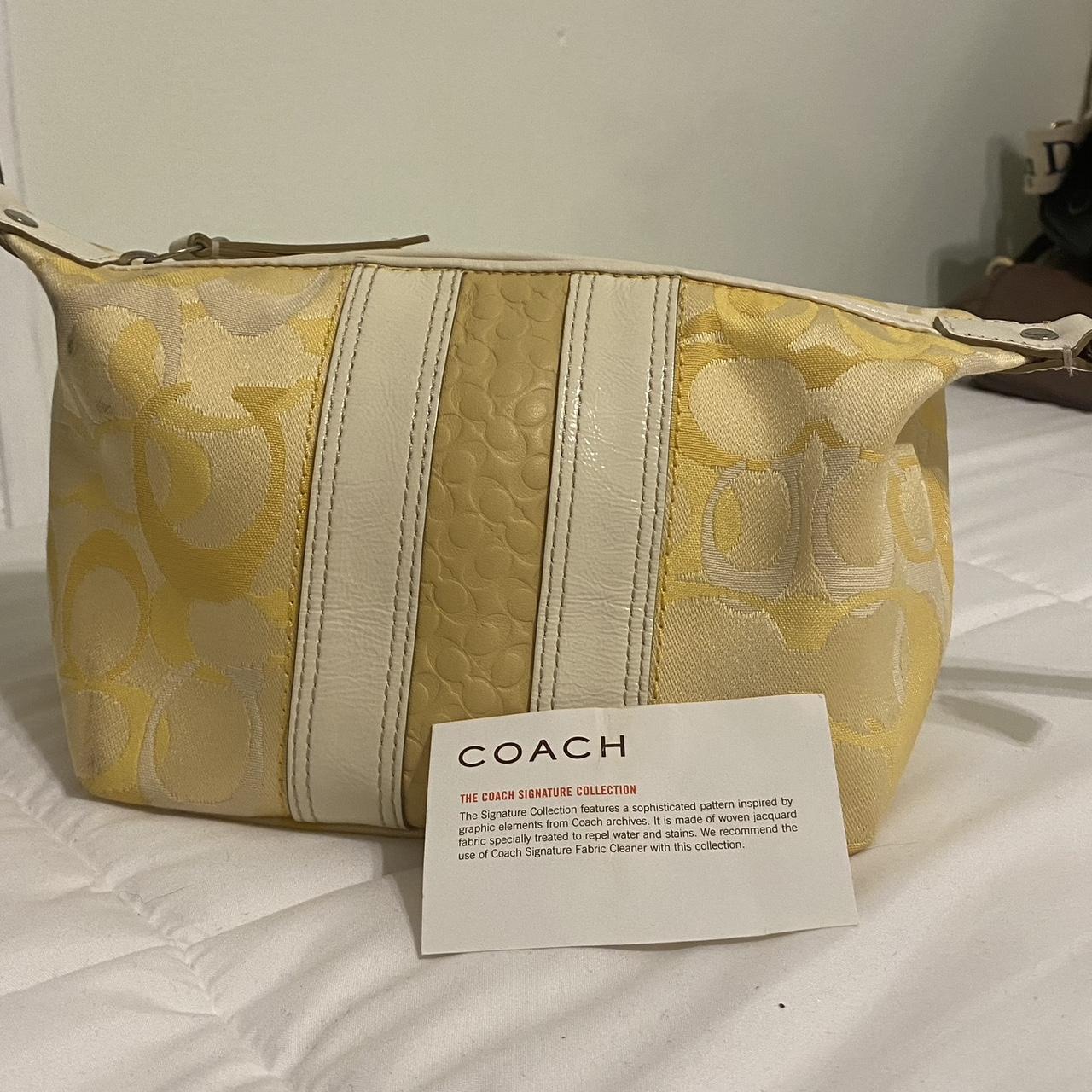Yellow coach shoulder bag #y2k #coach #vintage... - Depop