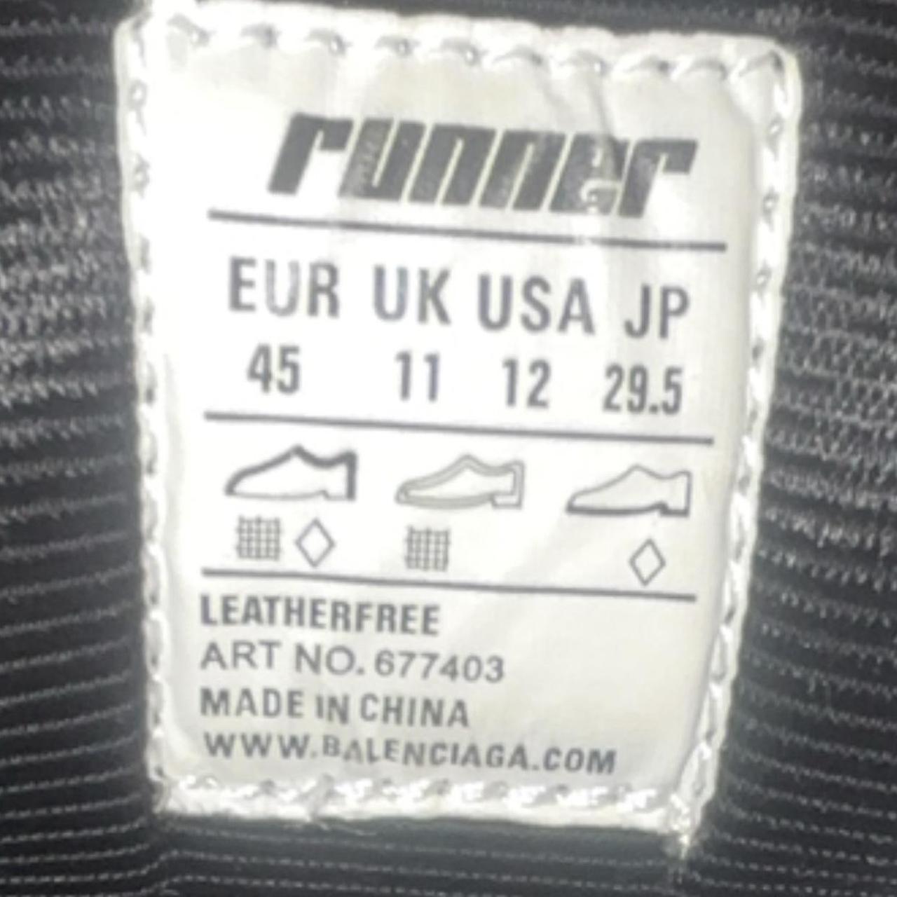 Balenciaga Runnrs US size 12 (EU 45) with box. Shoes... | Depop