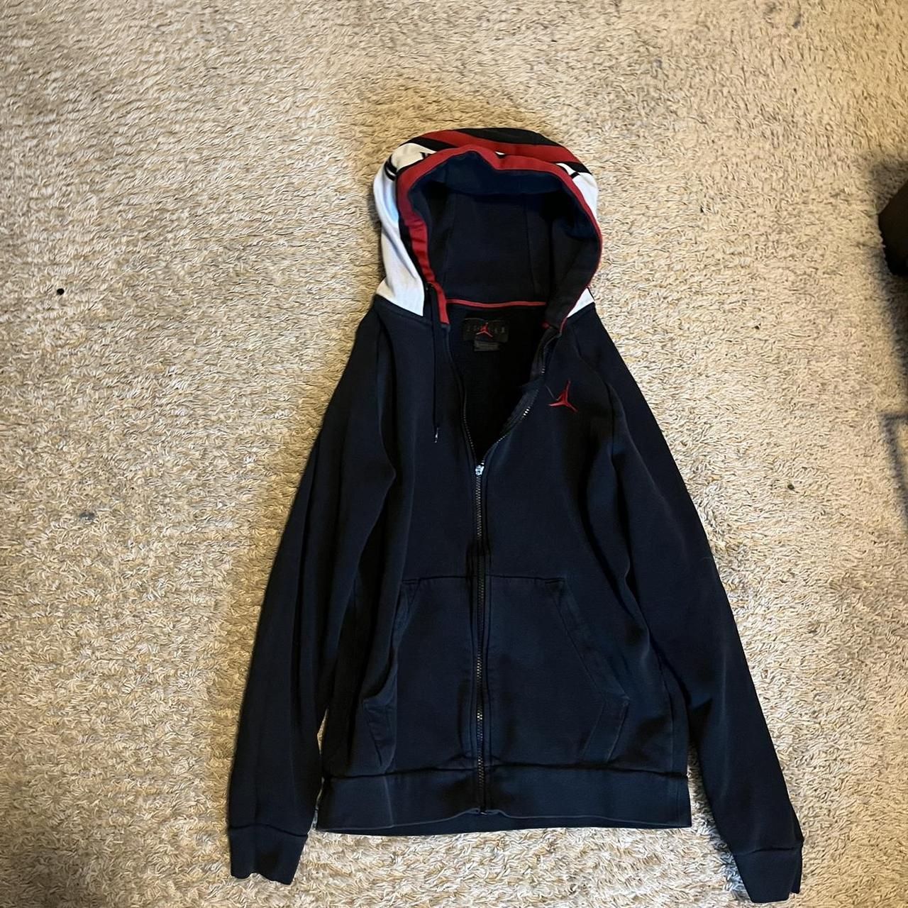 Jordan zip up jacket - Depop