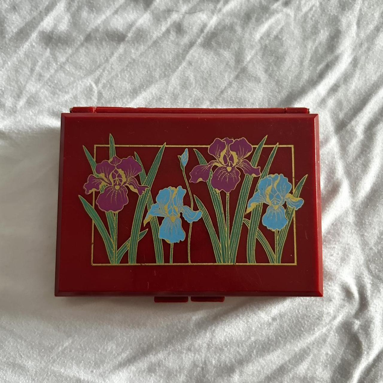 Vintage plastic red trinket box with mirror. No... - Depop