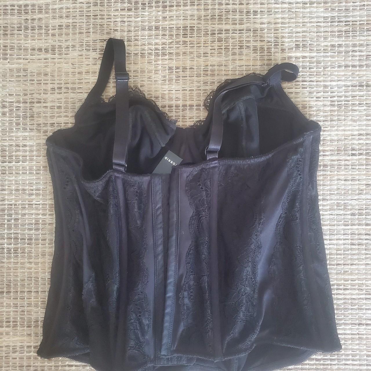 TORRID GOTH BLACK CORSET BUSTIER SIZE 00 NEW WITH... | Depop