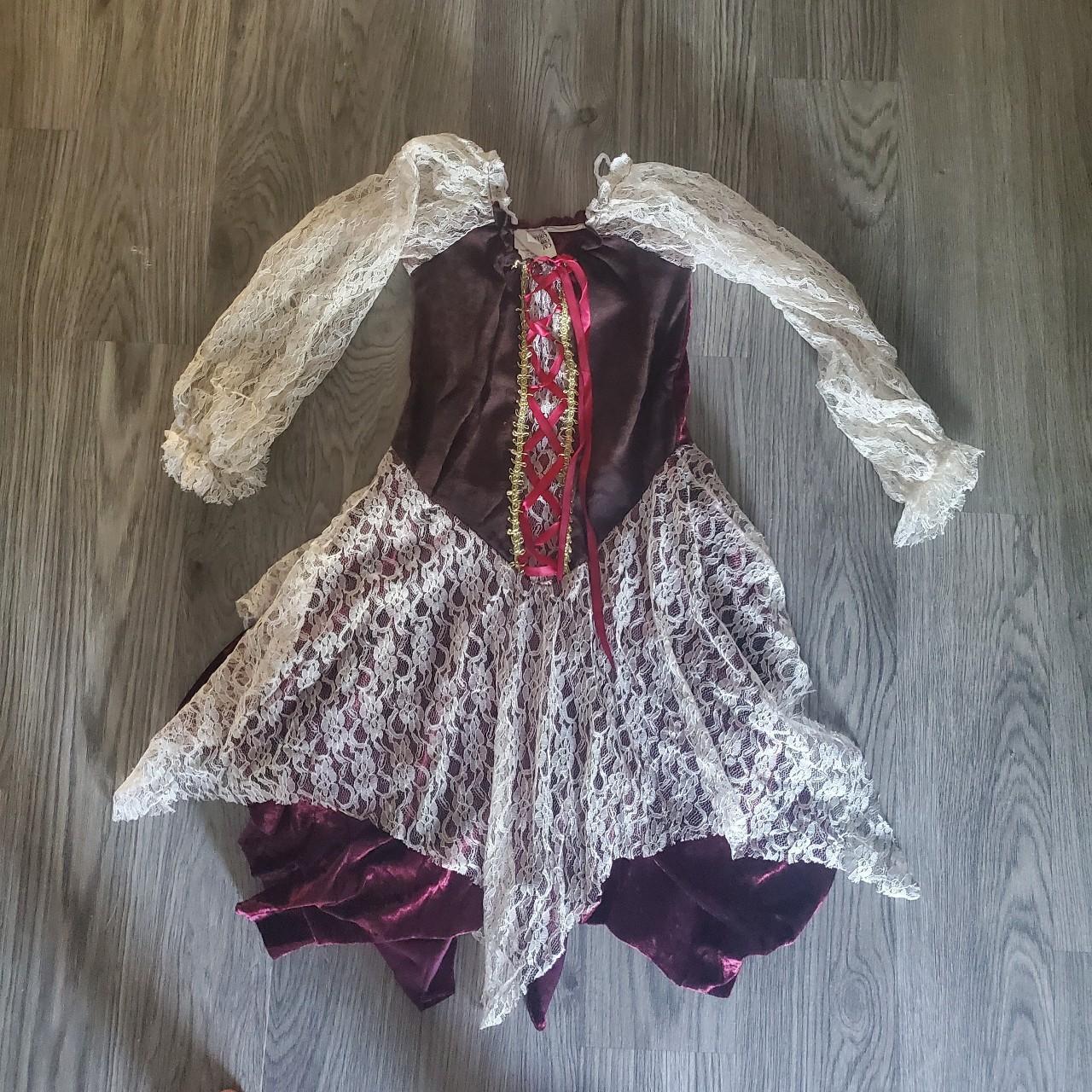 SOUTH SEAS VELVET AND LACE PIRATE RENFAIRE COSTUME... - Depop