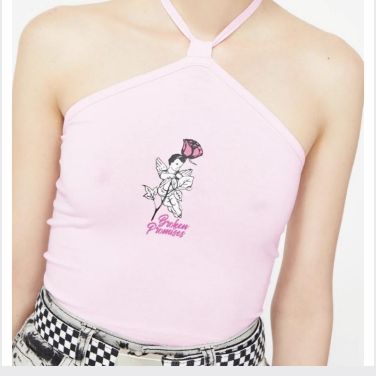 Dolls Kill NEW WITH TAGS Broken Promises Pastel Pink... - Depop