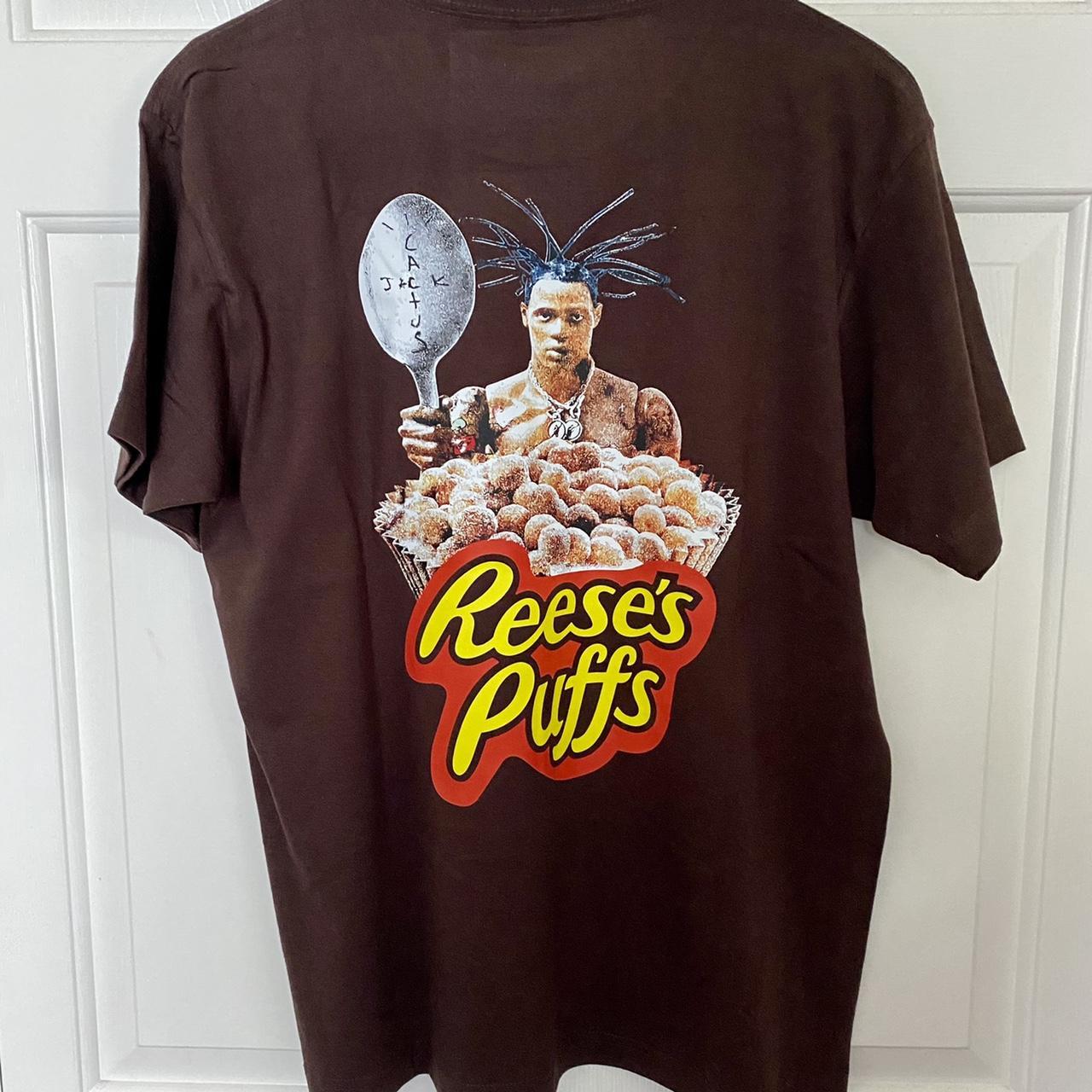 Travis Scott x Reese’s Puffs Graphic Tee Like New... - Depop