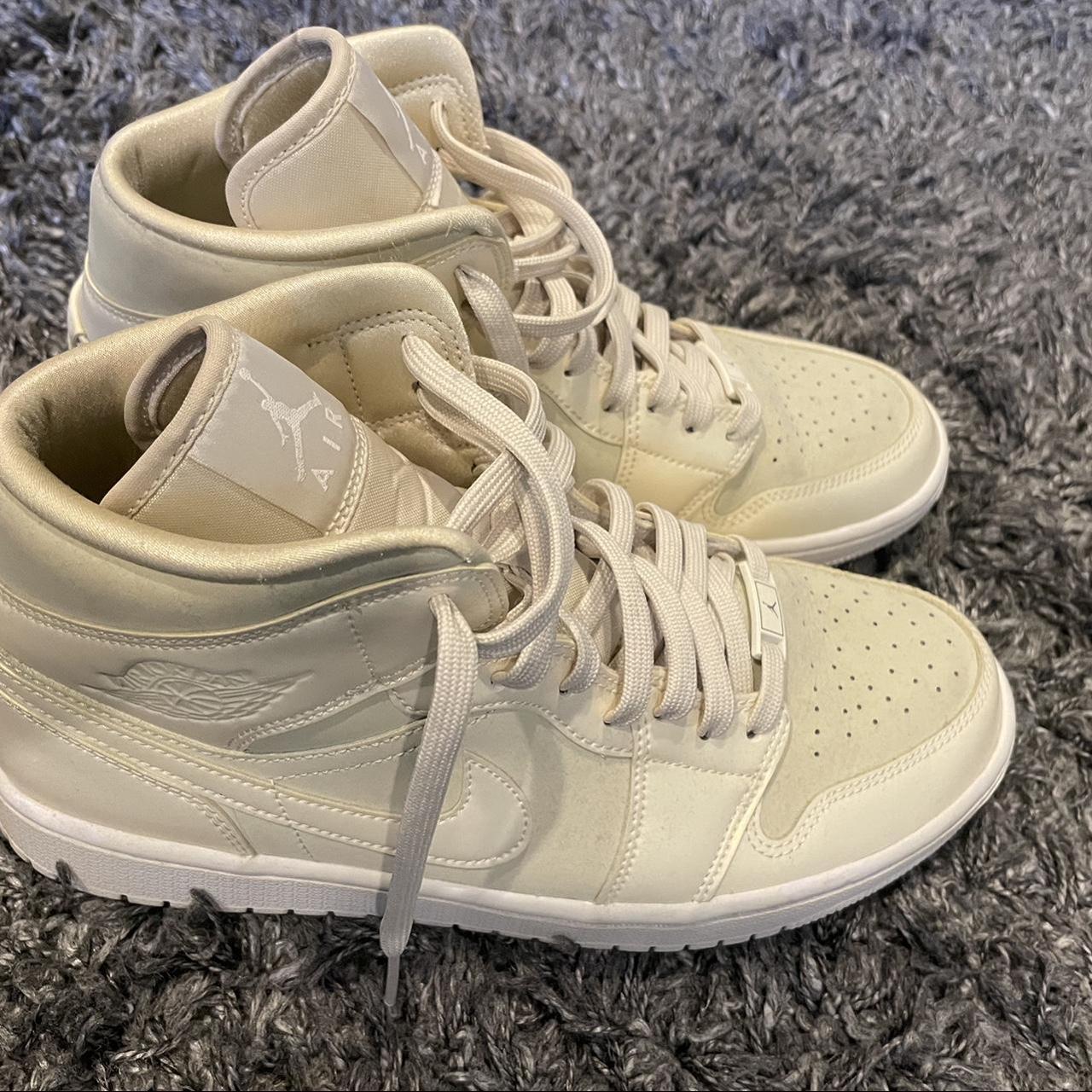 nike jordan 1 mid SE #cream #jordan #streetware - Depop