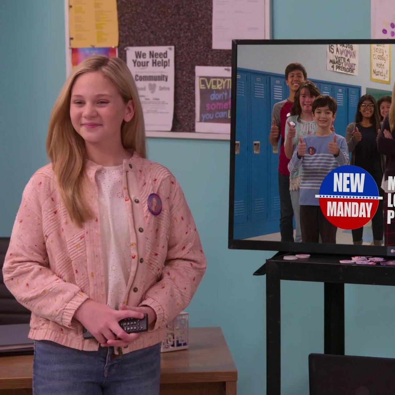 Pink floral Love Sam jacket worn by Lily Brooks... - Depop