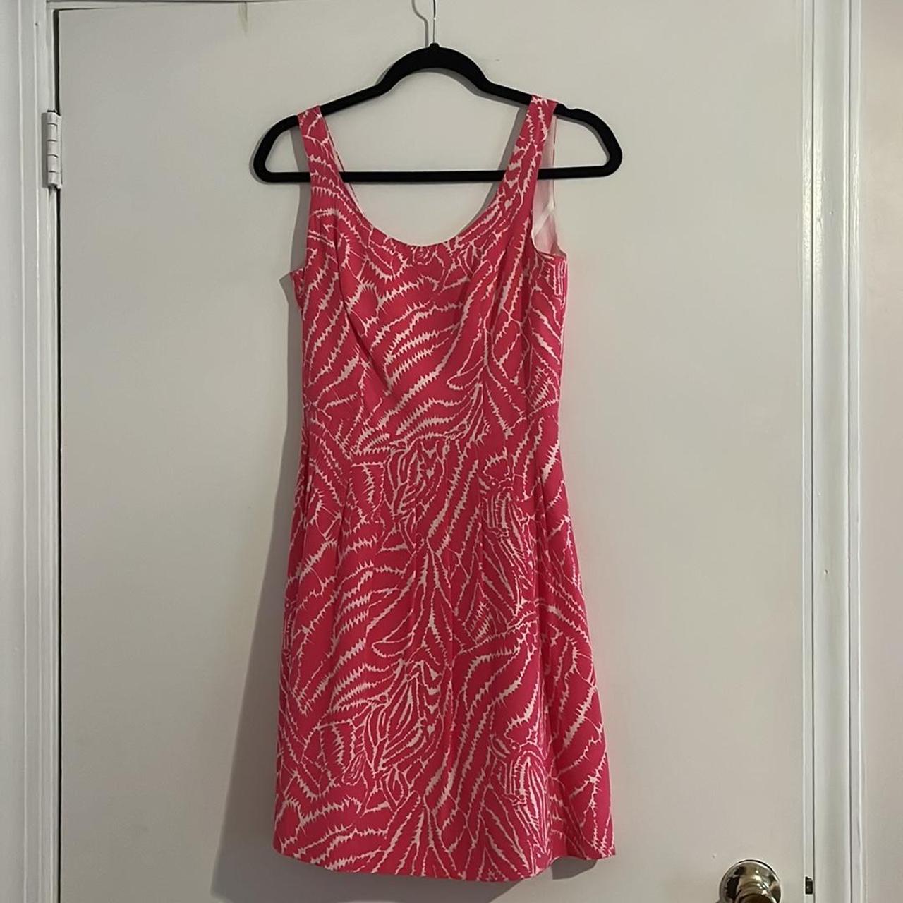 Lilly Pulitzer pink pattern dress, worn once - Depop