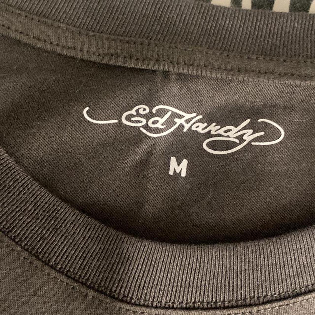 Ed Hardy grey t-shirt in great condition, hardly... | Depop