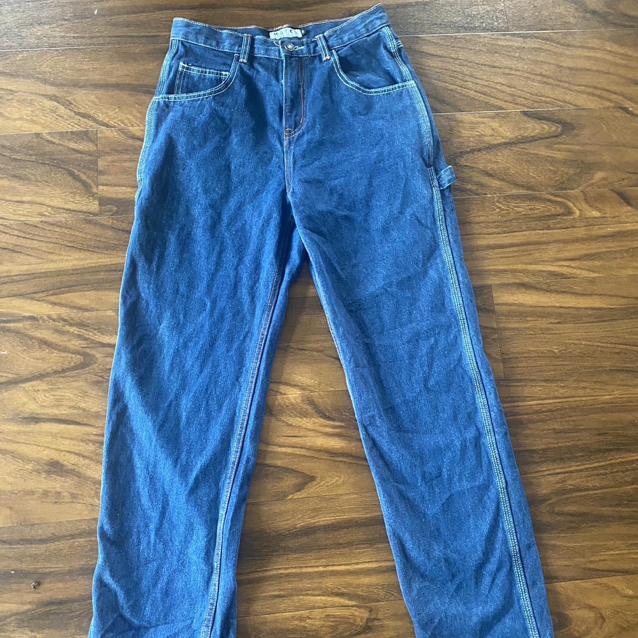 motel rocks cargo jeans straight legged they’re too... - Depop