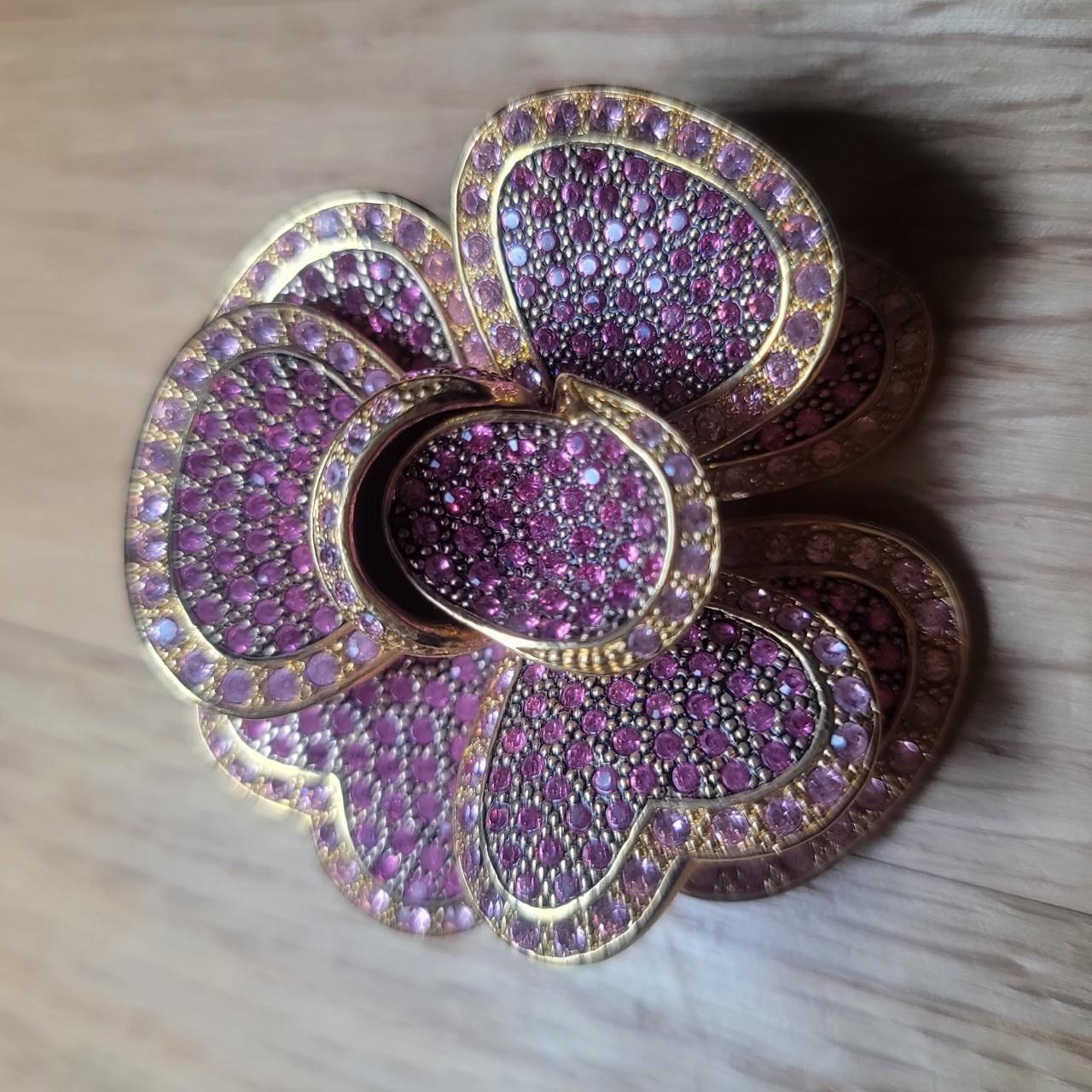 Rare vintage gold and pink joan rivers Brooch This... - Depop