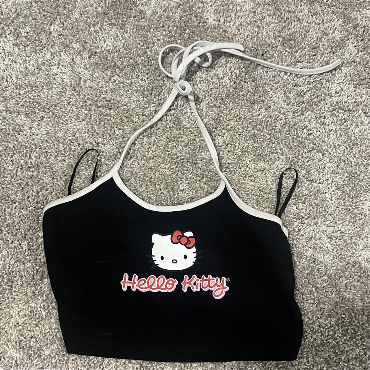 Hello kitty round the neck crop top - Depop