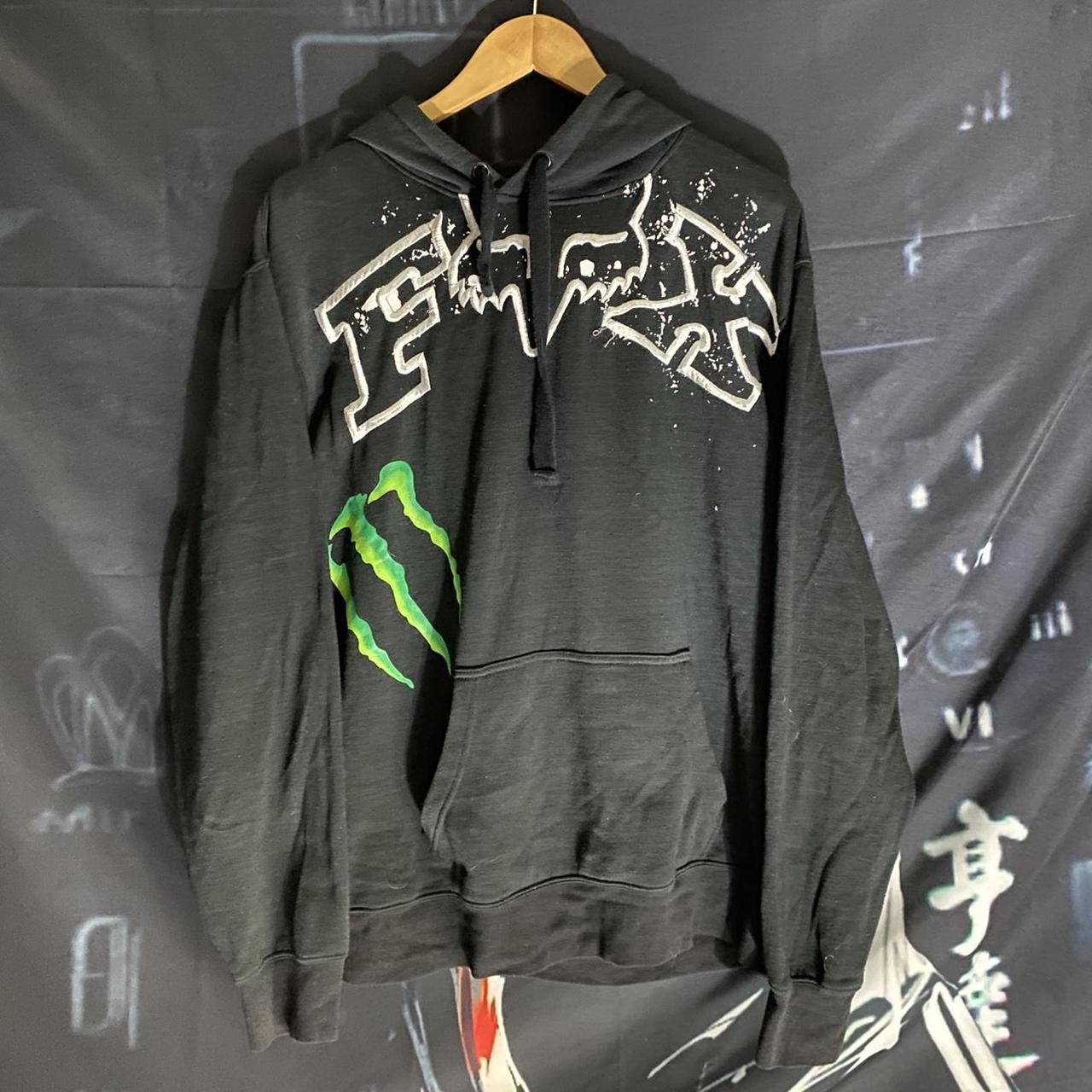Sick fox racing x Monster Energy clash hoodie with... - Depop