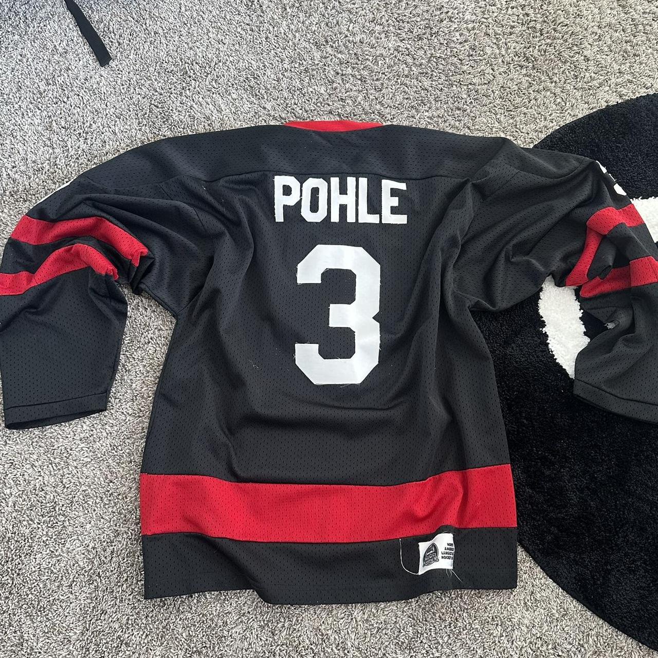 Vintage Jonco Hockey Jersey Skull Logo Used Light... - Depop