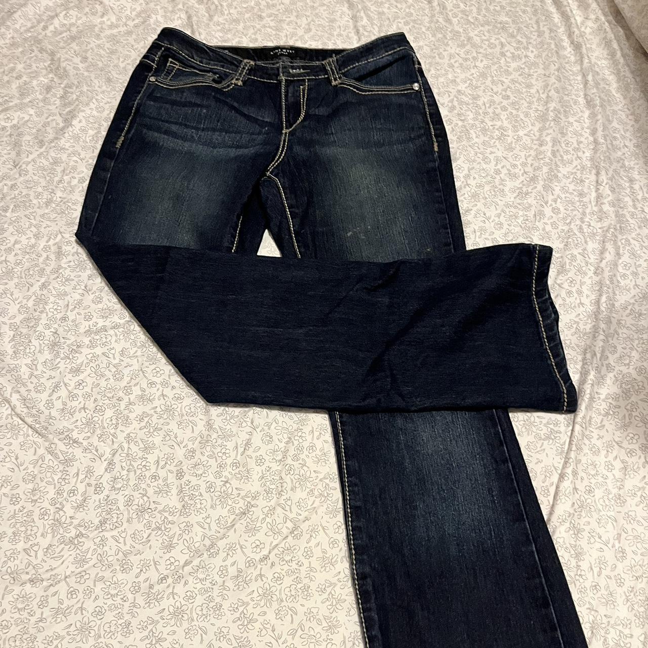 Nine West flare/bootcut dark denim jeans #y2k #jeans... - Depop