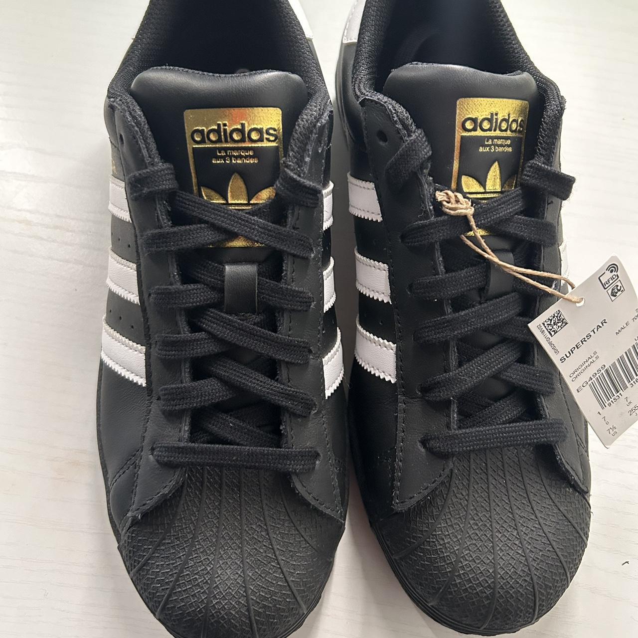 BRAND NEW Addidas Superstars with tags Size... - Depop