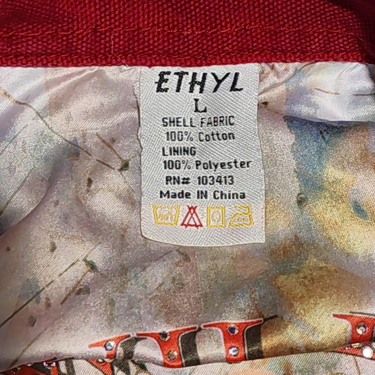 Ethyl red denim Wild West ladies vest size... - Depop