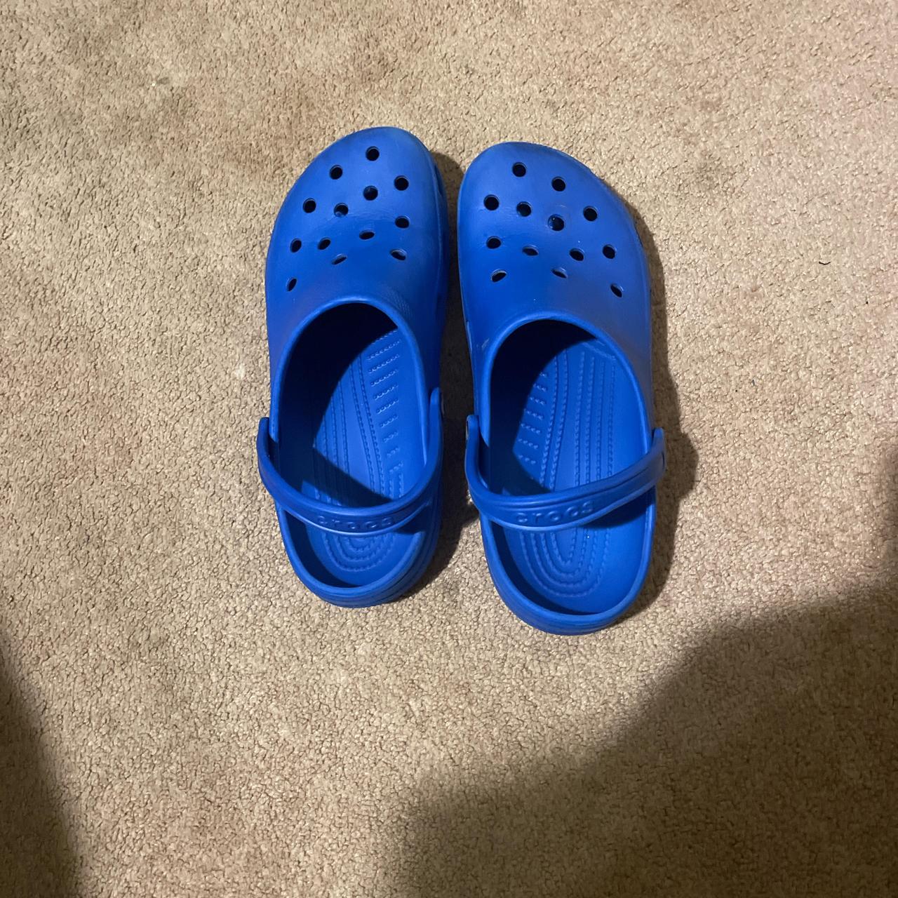 Blue crocs - Depop