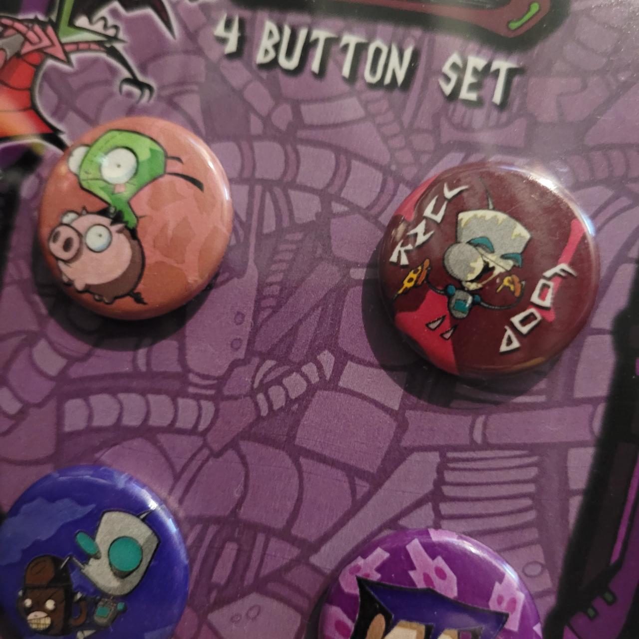 invader zim pin pack! brand new- comes with... | Depop