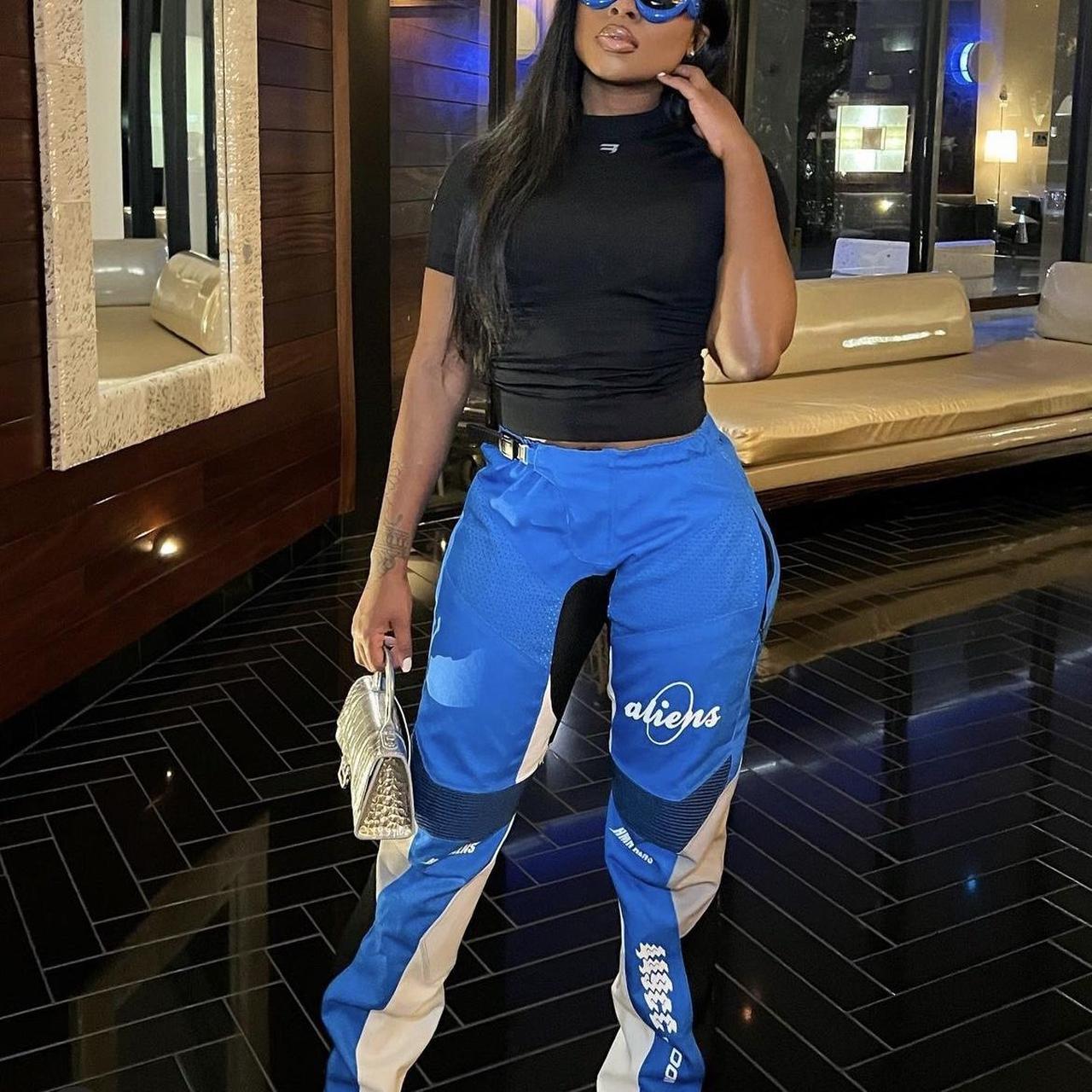 Hmn Alns Motopant 03 Blue Medium Bikerpants Depop