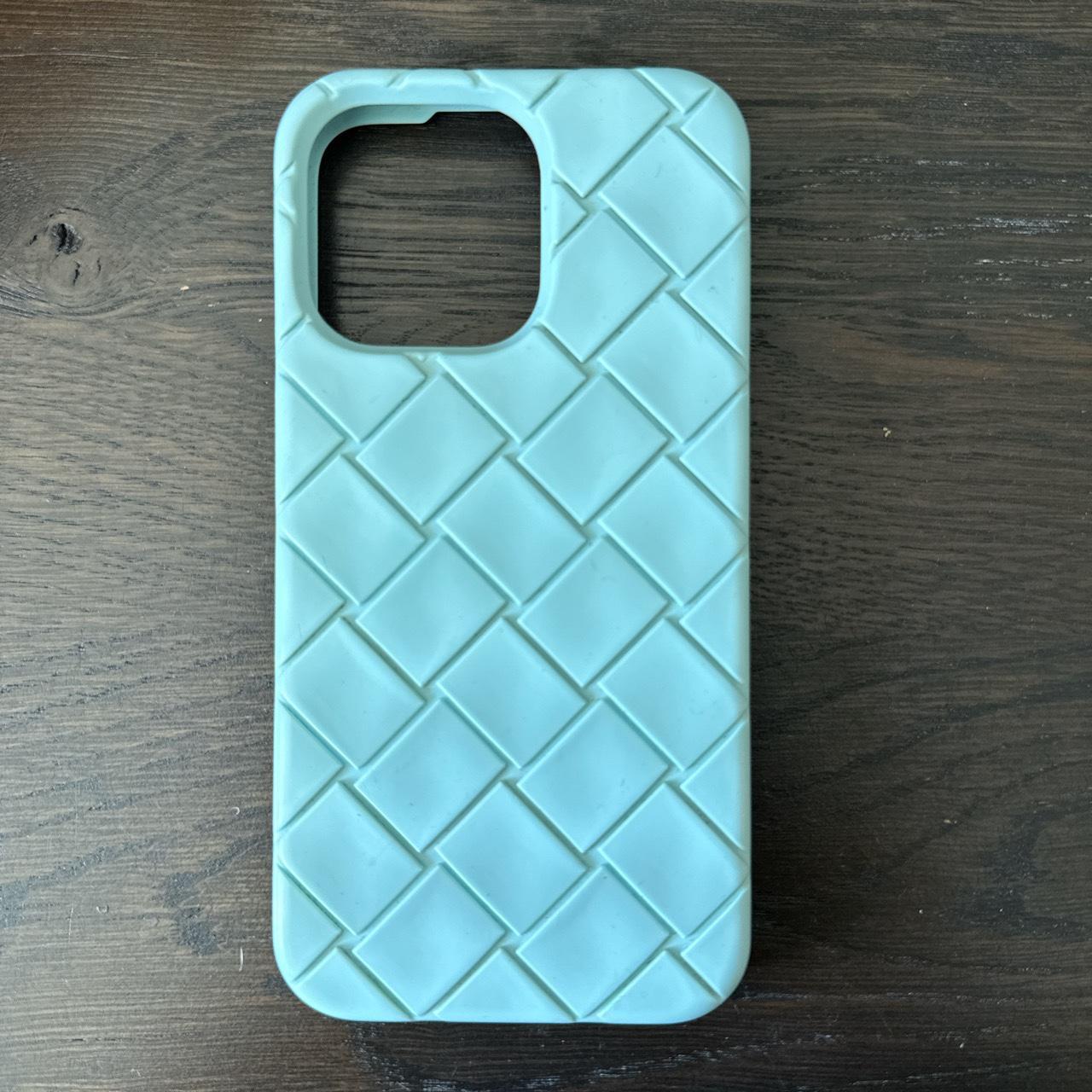 Bottega veneta baby blue iPhone 13 Pro phone case - Depop