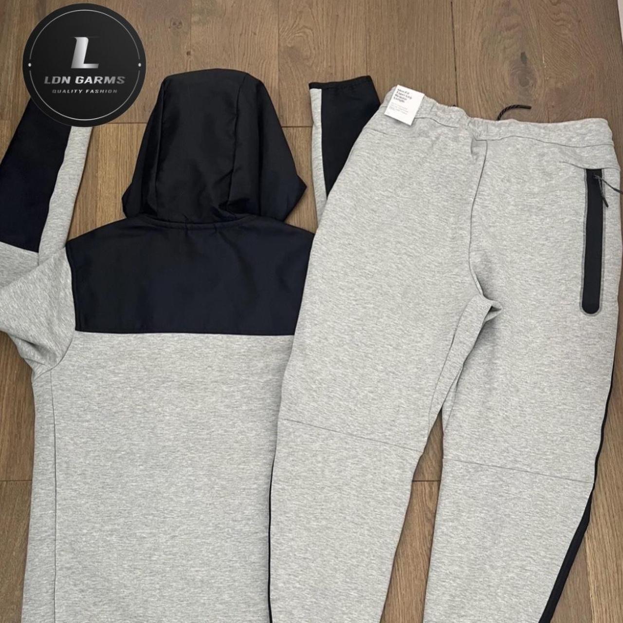 - Nike grey and black tech fleece - comes with tags... - Depop