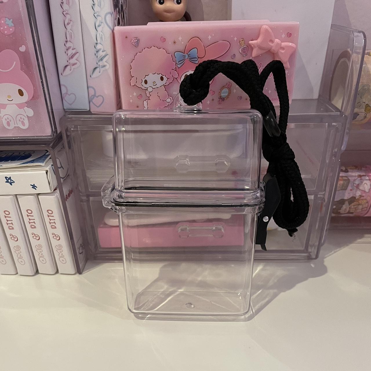 waterproof clear flip sleeve container kpop desk... - Depop