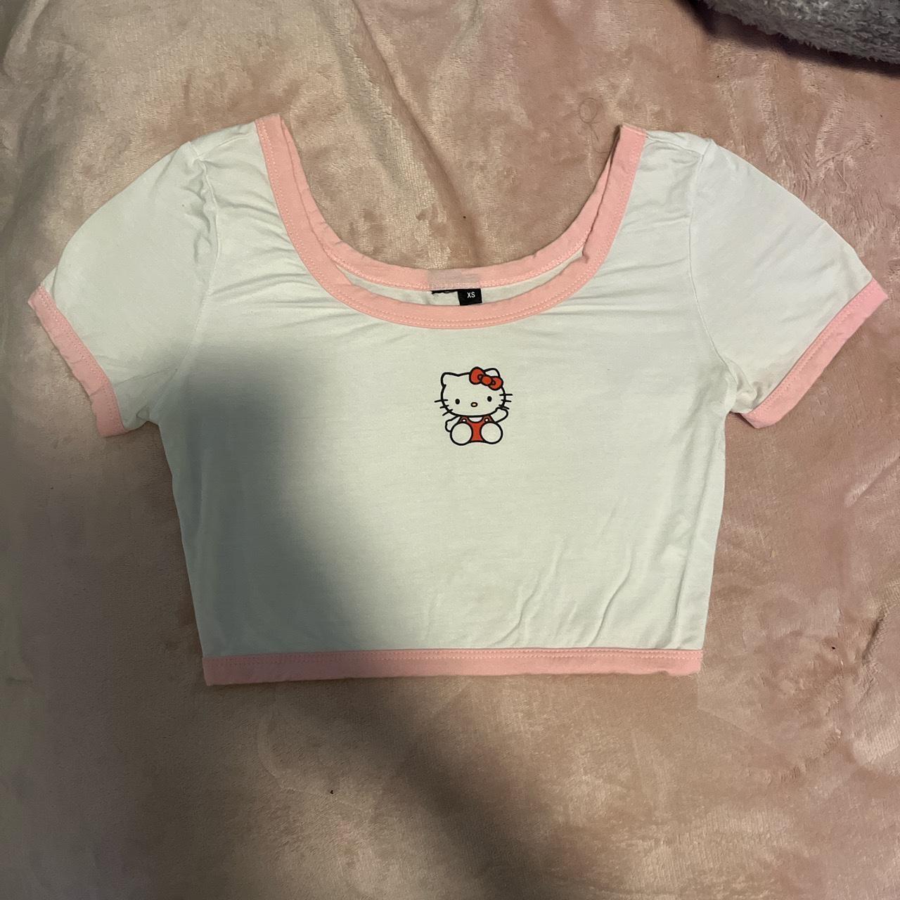 hello kitty crop top #saniro #hellokitty... - Depop