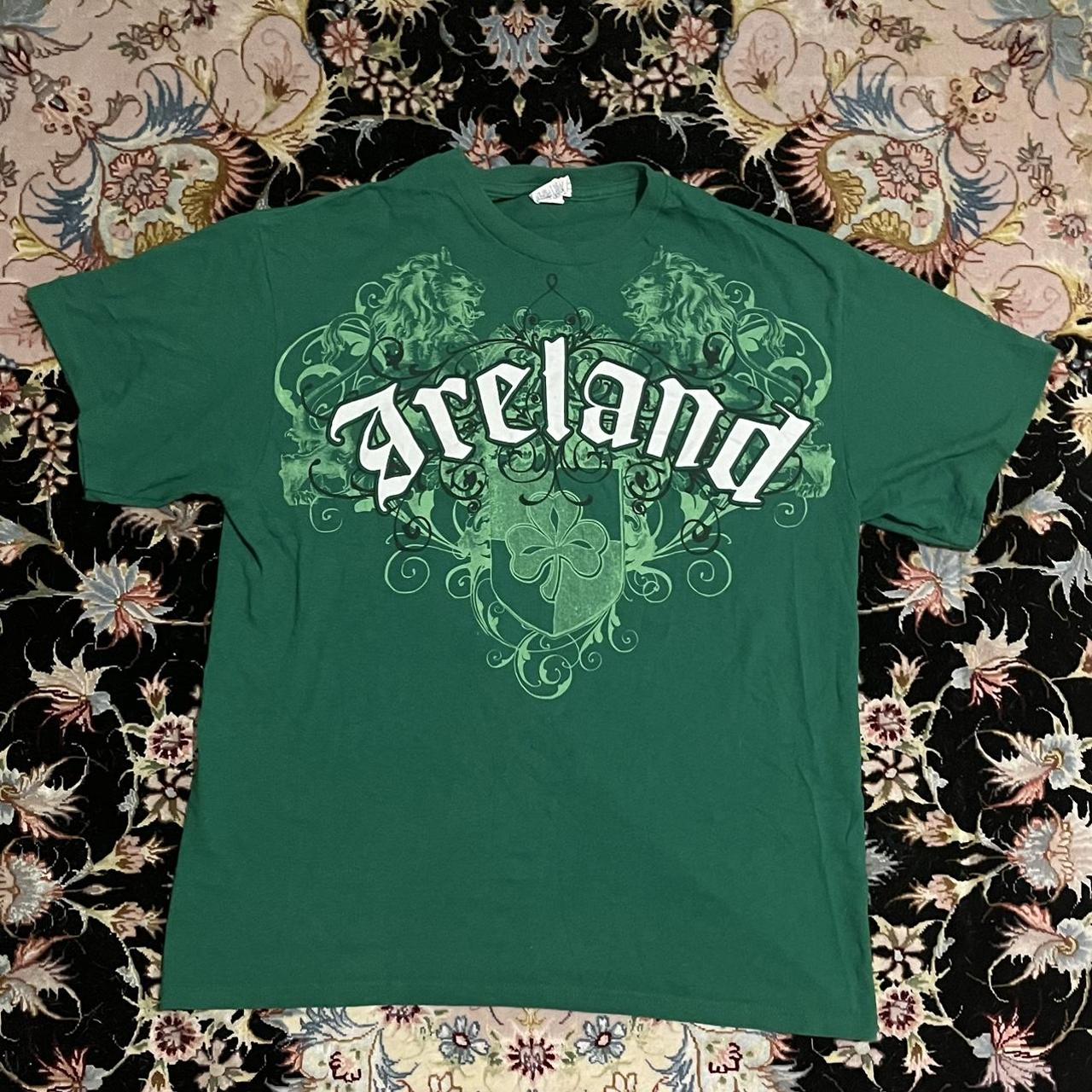 vintage Ireland 2000s baggy street wear tee... - Depop