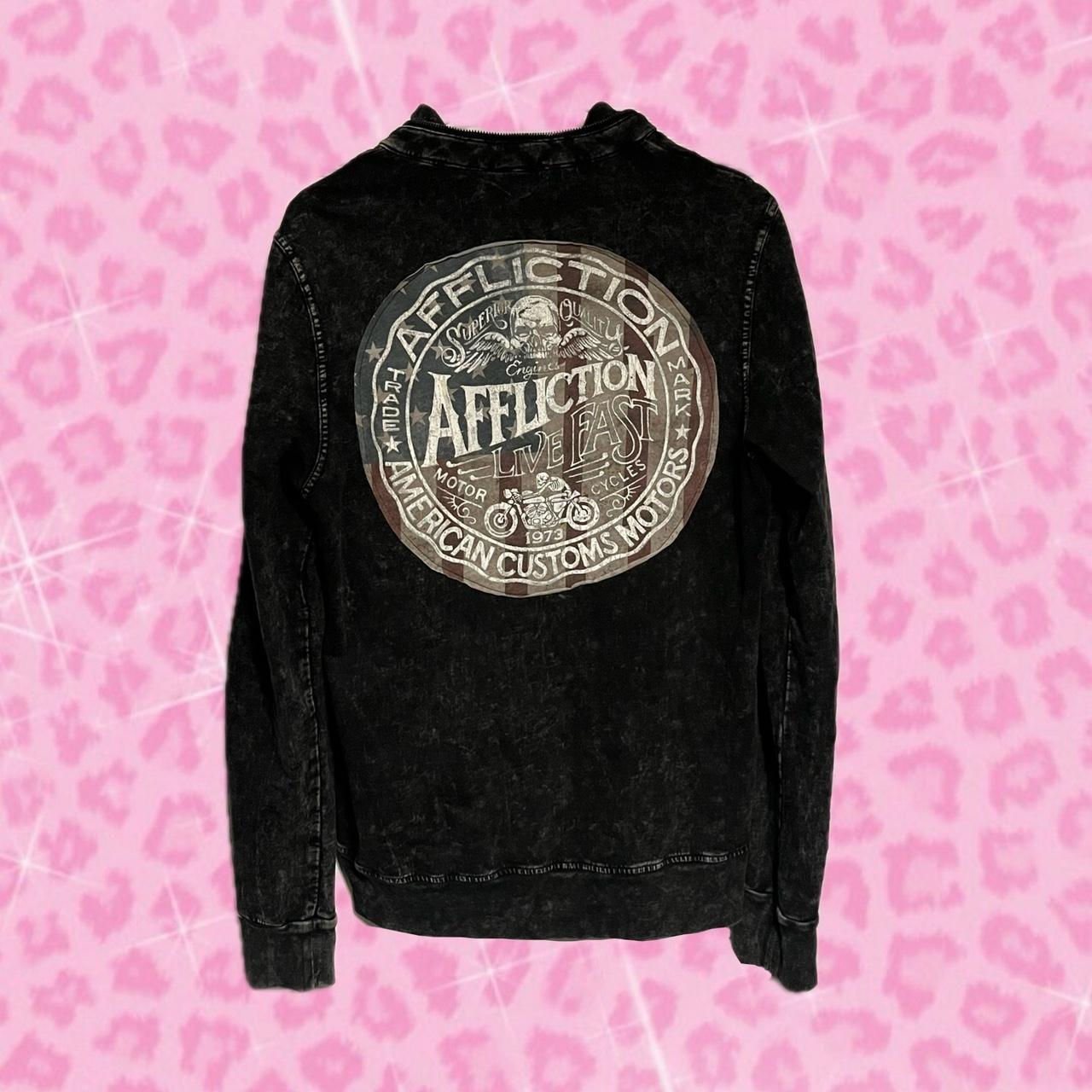 2010-2015 affliction biker jacket ♡size large ♡no... - Depop