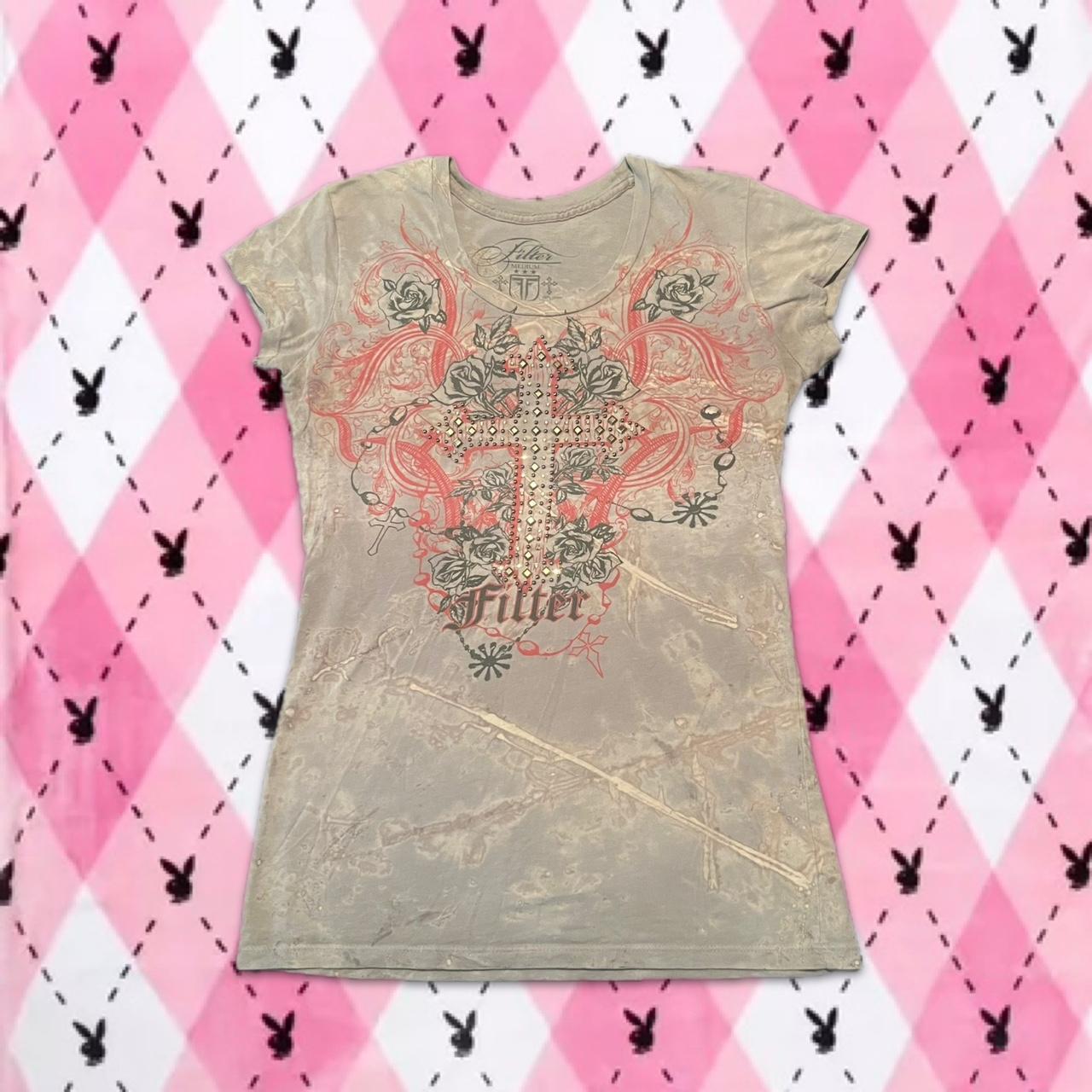 affliction like tee 🎀 size medium width 17” length... - Depop