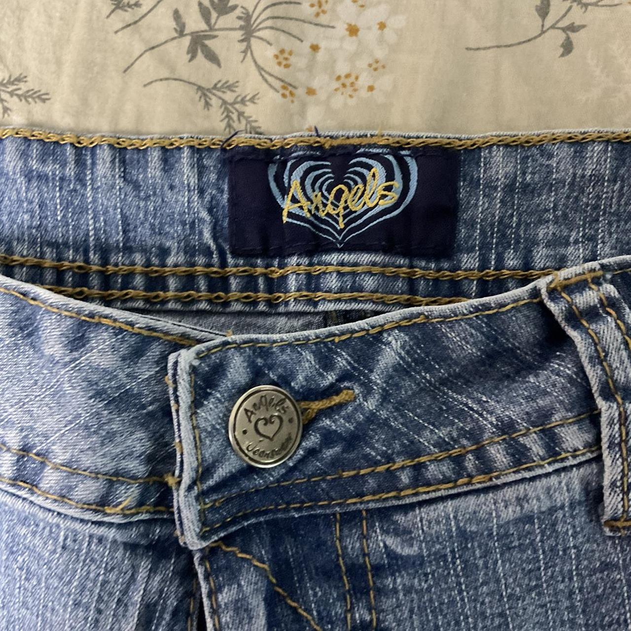 🌀 adorable vintage light blue capris with cute... - Depop