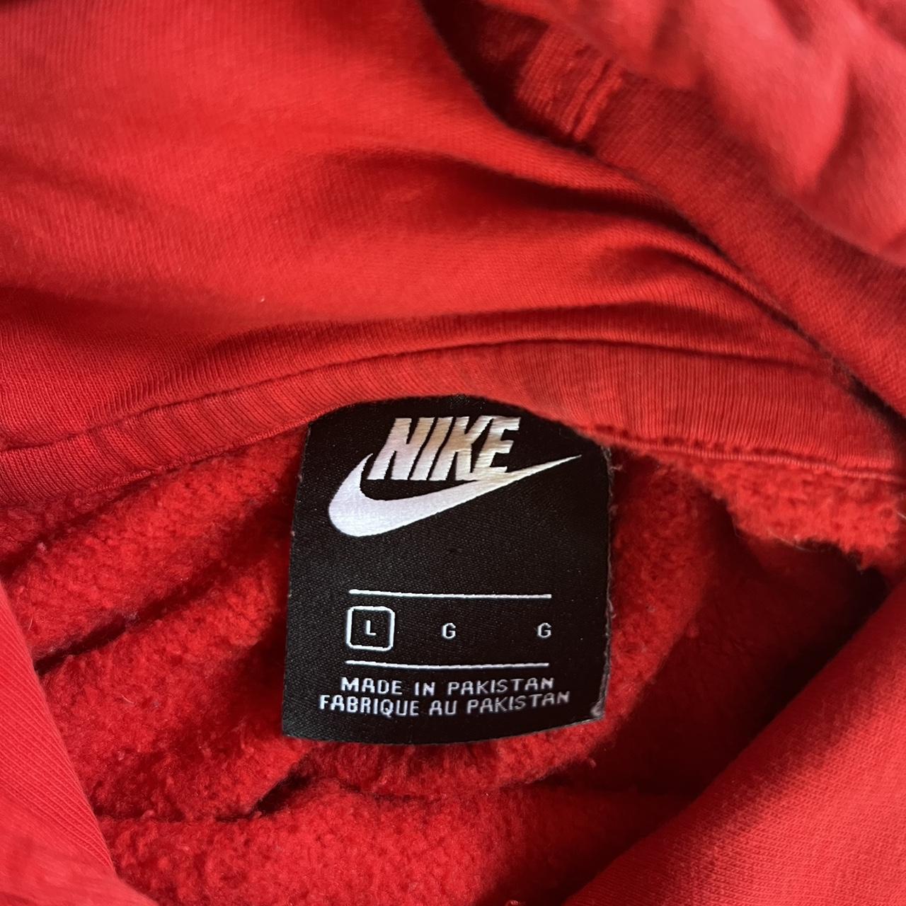 - men’s large red nike hoodie pullover - (fits a bit... - Depop