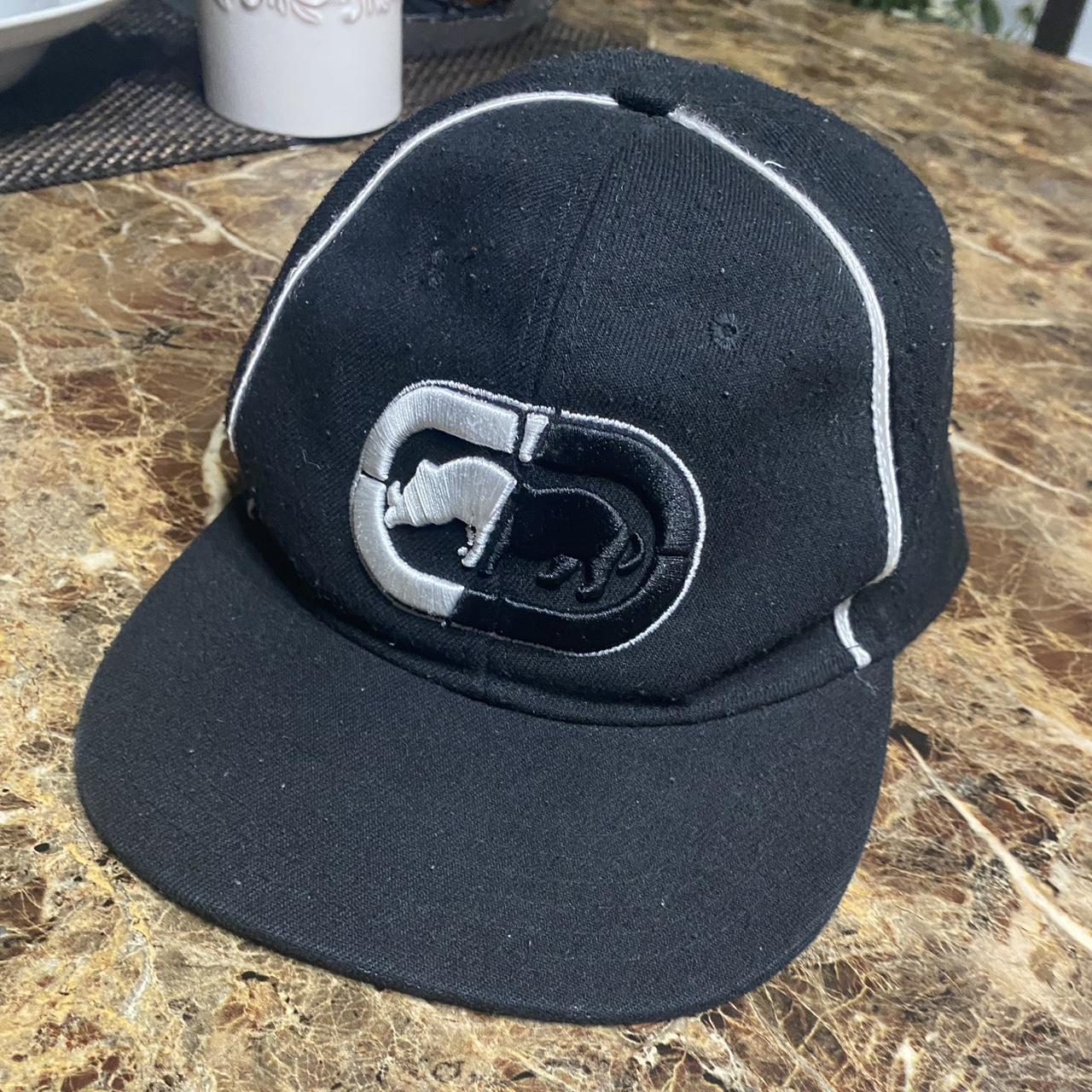 Black and white adjustable Ecko hat - Depop