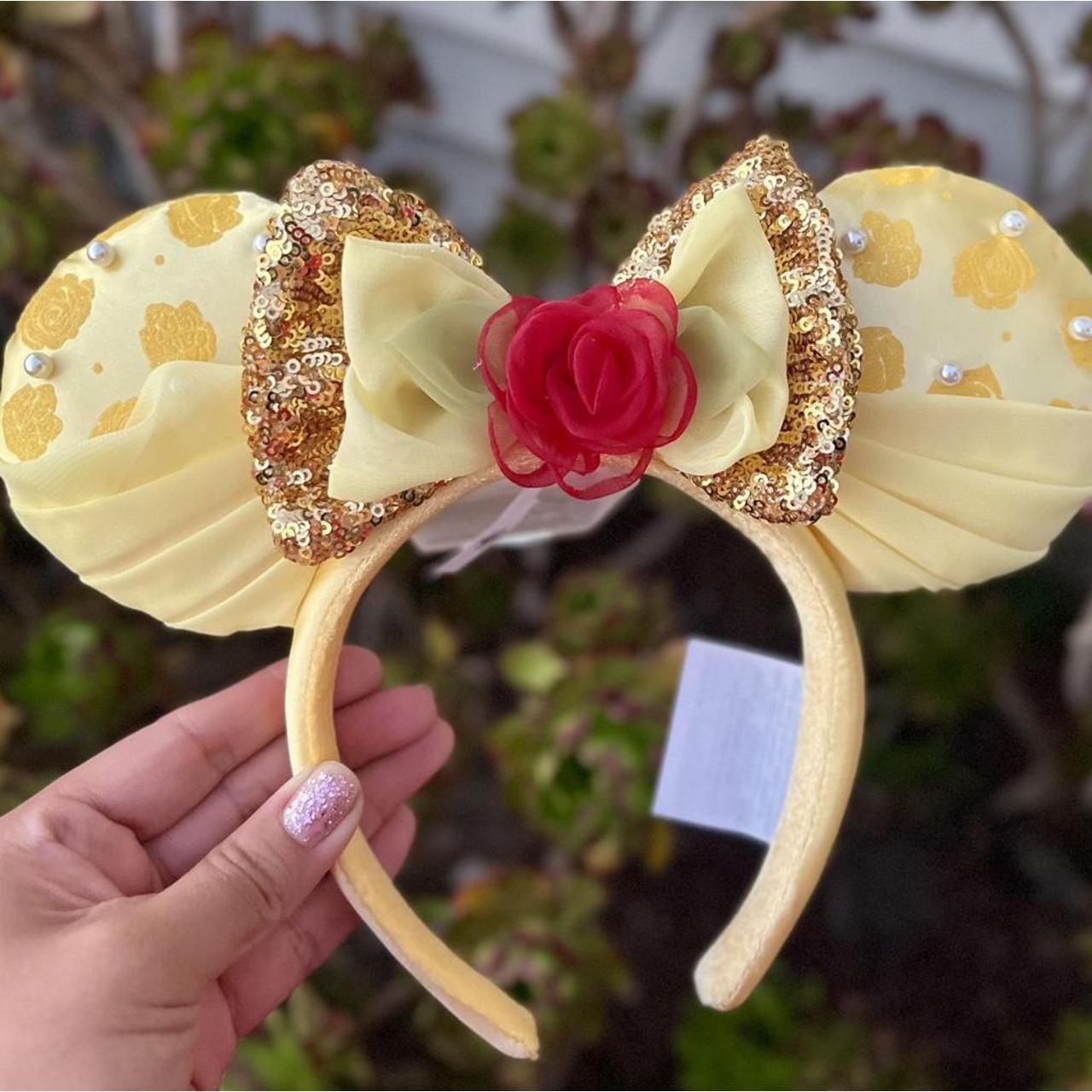 Belle Disney ears headband New with tags... - Depop
