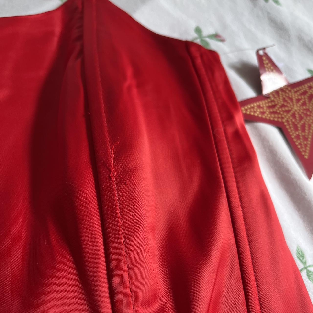 Red corset with zip up back size Large Brand new... - Depop