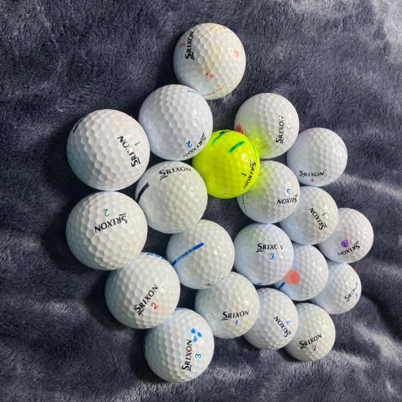 20 Srixon golf balls good condition some have marks... - Depop